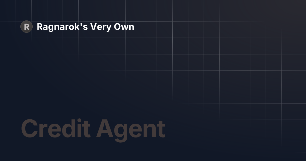 Credit Agent | Ragnarok's Very Own